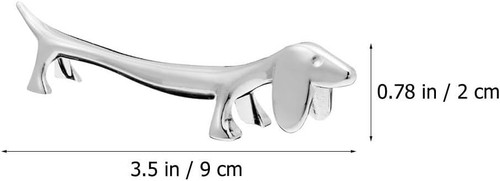 BESTonZON 6 Pieces Dog Chopsticks Holder, Metal Dachshund Chopstick ...