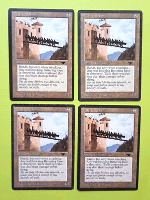 Magic the Gathering MTG Antiquities BATTERING RAM X 4 ( 1 LP, 2 MP, 1 ...