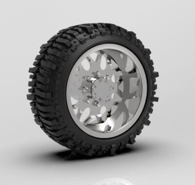 1:64 "Shred" Truck Wheel And “Bogger” Tire Setup. 3d Printed | eBay