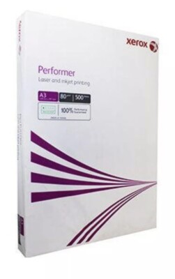 A3 XEROX PERFORMER 80 GSM LASER COPIER & INKJET PAPER 500 1000 2500 ...