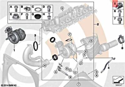 Genuine BMW Alpina Hybrid M3 M6 X1 5 B7 Plug-In Nut M10-10-Zns3 ...