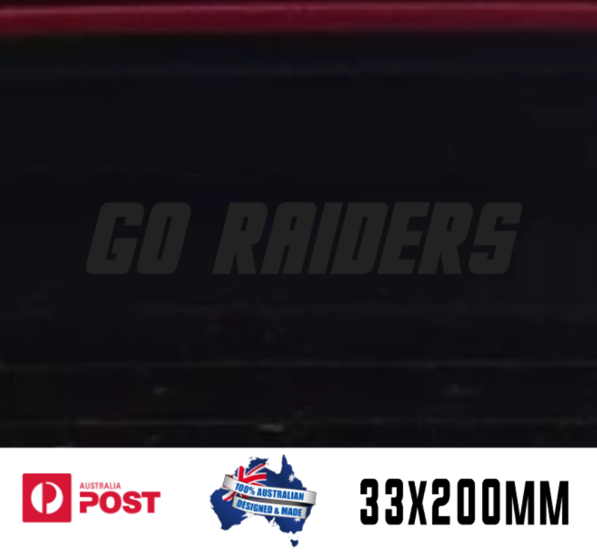Raiders NRL Windshield Windscreen Laptop Sticker Decal BLACK | eBay ...