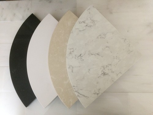 Quick Corner Caddy TM System: 8" Quartz stone shelf with mounting ...