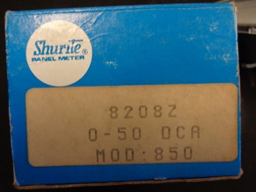 SHURITE PANEL METER GAUGE 0-50 DC AMPERES 8208Z 2-1/2" X 2-1/4" MARINE ...