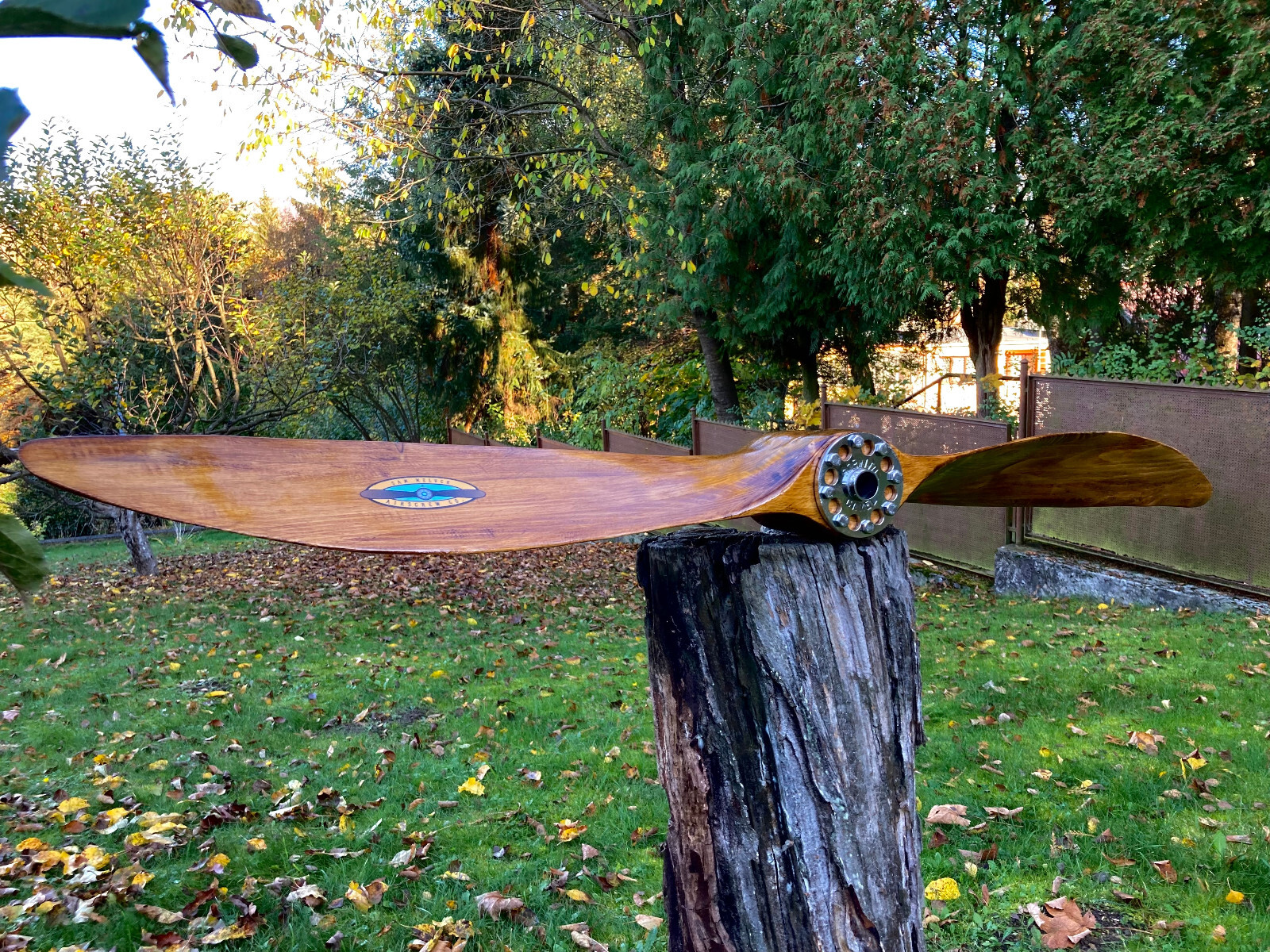 WW1 Sopwith Camel wooden Propeller Home Decor Handmade (Hazelnut Finish ...