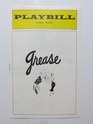 Playbill Boston Shubert Theatre “Grease” 1974 Vintage Original RARE | eBay