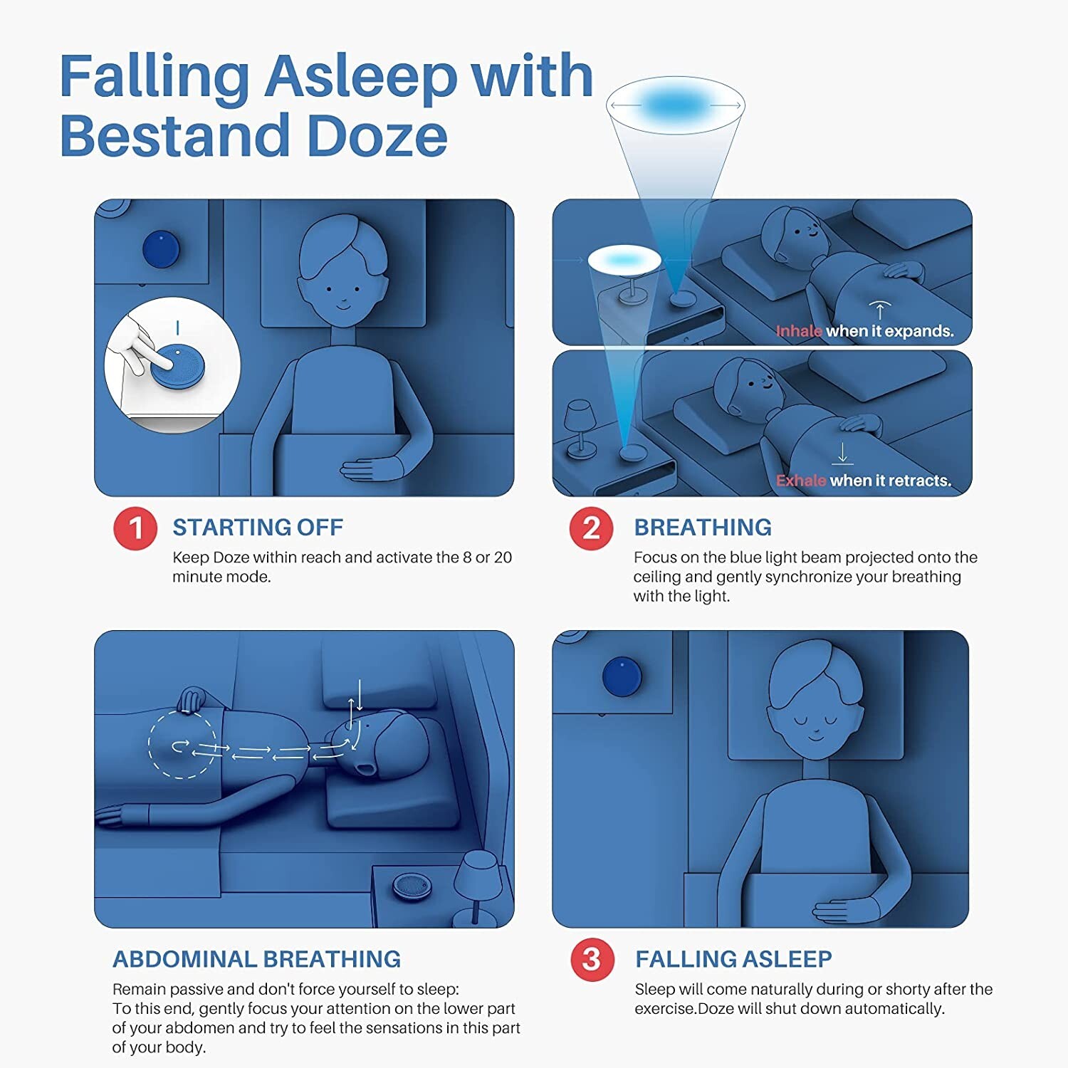 Bestand DOZE Sleep Aid Device Breathe Therapy Machine for Fast Asleep ...