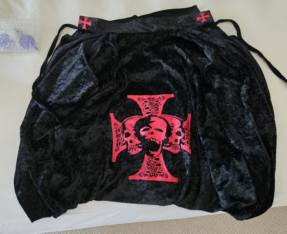 Ozzy Osbourne Family Halloween Costume Cape Wig Glasses Rings One Size ...