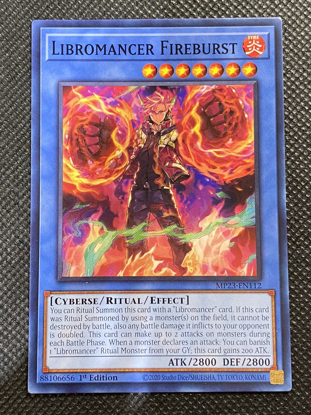 3x YuGiOh! - Libromancer Fireburst MP23-EN112 Common 1st Edition Near ...