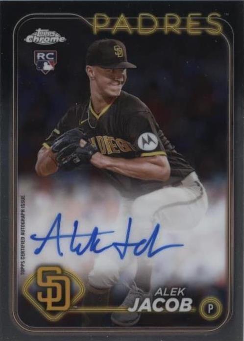 2024 Topps Chrome - Rookie Autographs Alek Jacob #RA-AJ (AU, RC) for ...