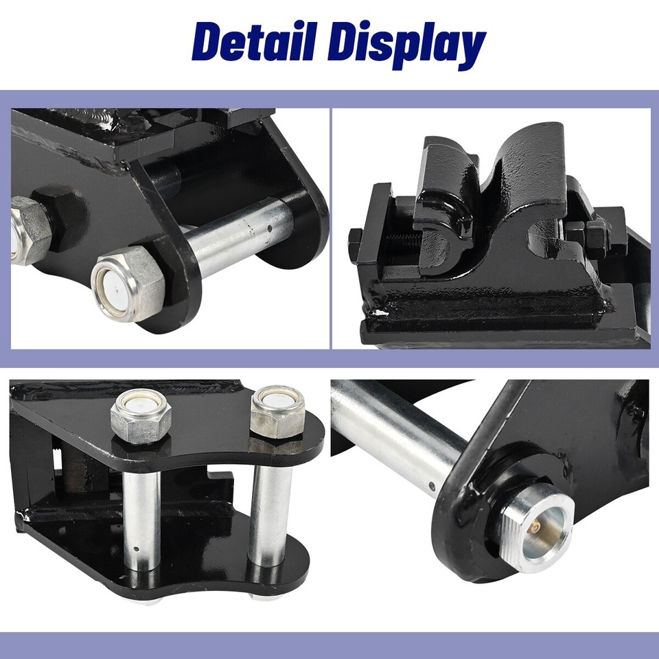 Mini Digger Quick Hitch Manual with Grease Pins 25mm Pins | eBay UK