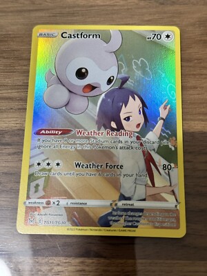 Pokémon TCG Castform Lost Origin Trainer Gallery TG11/TG30 Holo Ultra ...