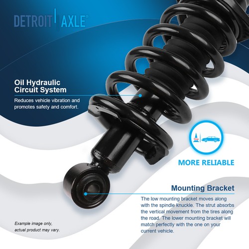 Front + Rear Struts w/ Coil Spring for 2003 2004 2005 2006 - 2011 Honda ...