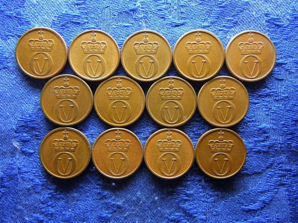 NORWAY 1 ORE 1958-1967, 1970-1972, KM403 (13) | eBay