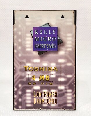 COMPAQ 4MB Credit Card FLASH MEMORY Kelly Micro Systems PC Card Ram ...