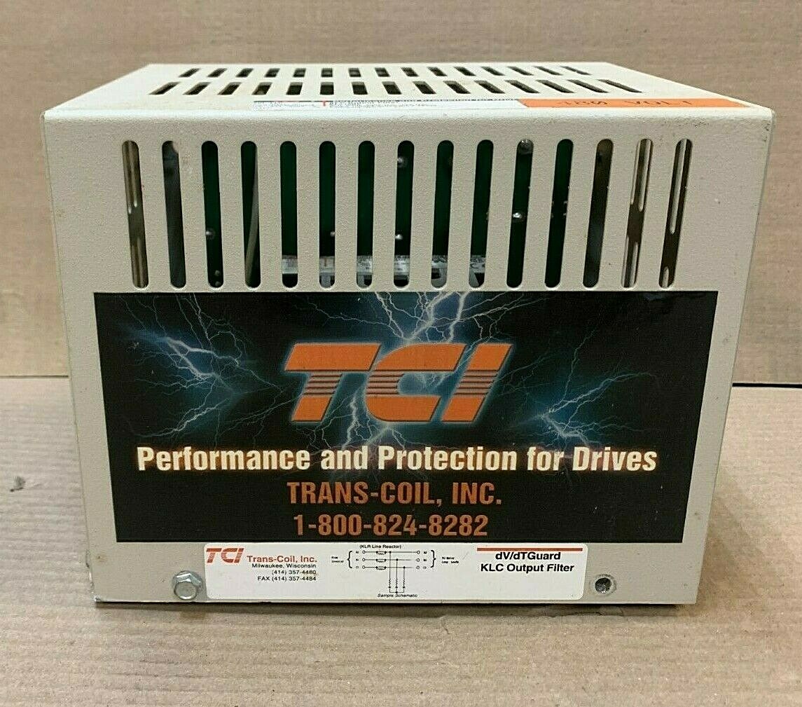 TCI TRANS-COIL KLC12BE KLC OUTPUT FILTER 3PH 60HZ 480VOLT 12AMP MAX dV ...