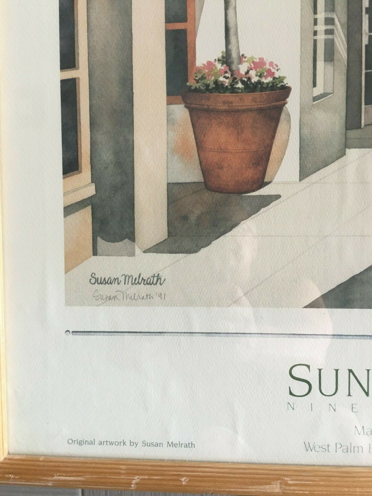 Original Rare Large Sunfest Poster by Susan Melrath 1991 | eBay