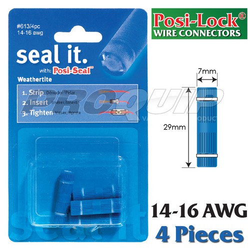 POSI-LOCK 14-16 AWG WEATHERTITE WIRE CONNECTORS with INTERNAL SEAL - 4 ...