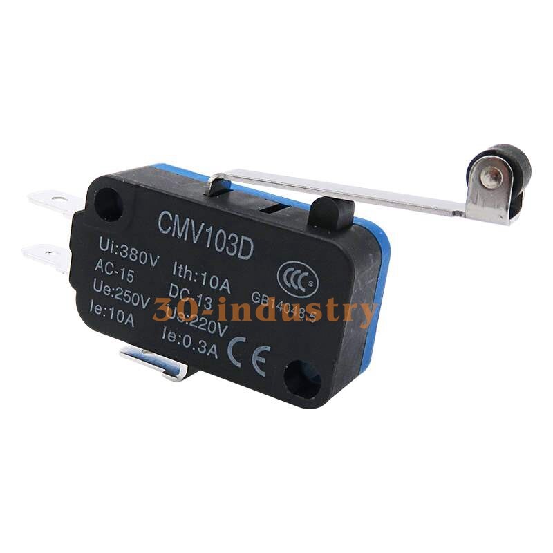 10PCS CMV-103D Micro Limit Switch CMV103D 10A 380V 1NC 1NO Replace V ...
