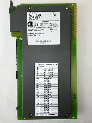 ALLEN BRADLEY MODEL 1771-IBD/B REV F01 INPUT MODULE USED | eBay