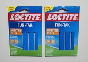 Loctite FUN TAK 2-PAK Adhesive Poster Putty Funtak Mounting Putty ...