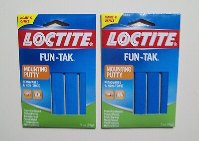 Loctite FUN TAK 2-PAK Adhesive Poster Putty Funtak Mounting Putty ...
