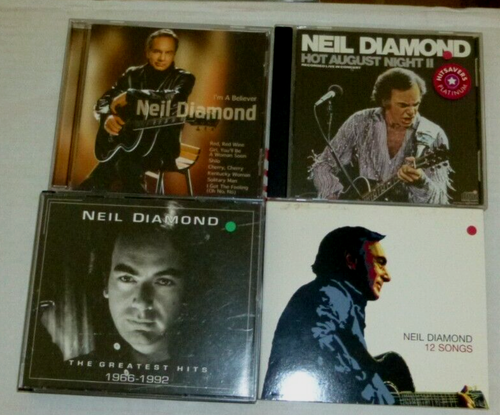 Neil Diamond CD Lot of 4 12 Songs Neil Diamond Greatest Hits I'm A ...