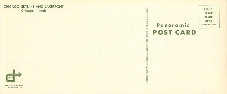 1950s Skyline And Lakefront, Chicago, Illinois Panoramic Postcard | eBay