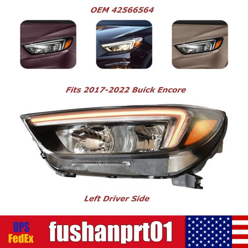 Halogen Headlight Fits 2017-2021 2022 Buick Encore with DRL LED Left ...
