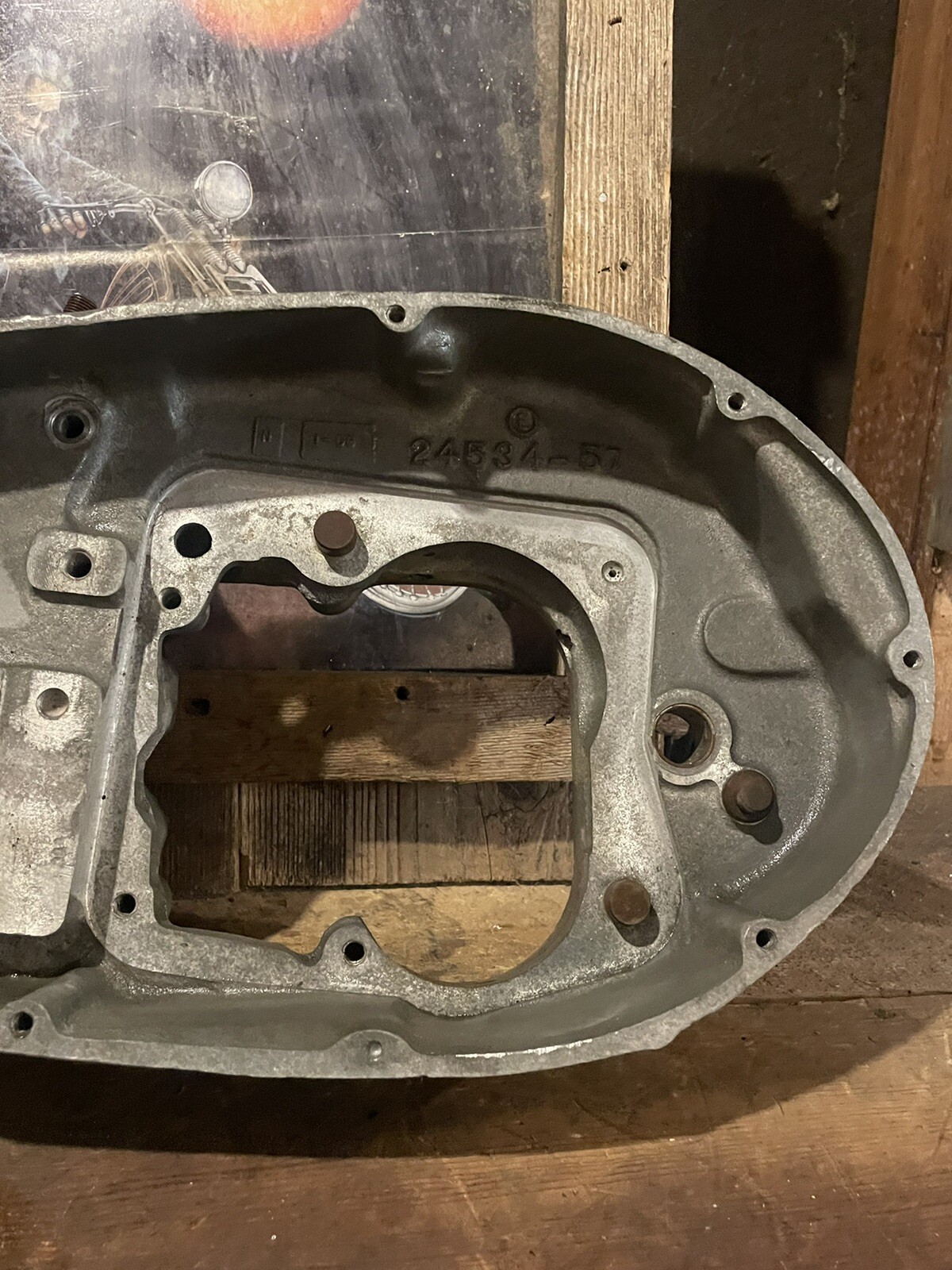 STOCK HARLEY IRONHEAD 1963 Vintage XLCH LEFT SIDE ENGINE CASE | eBay