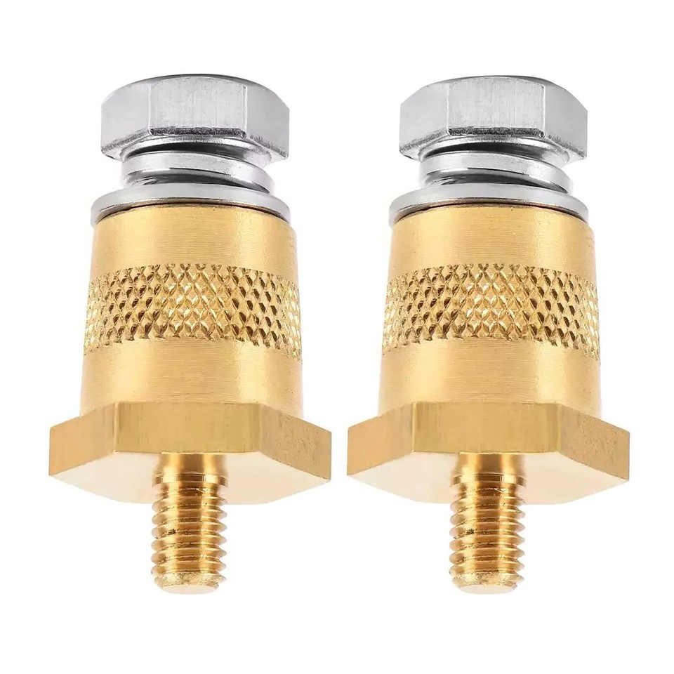 2x Battery Pole Adapter Terminal Connector Fittings M6 Thread Post ...