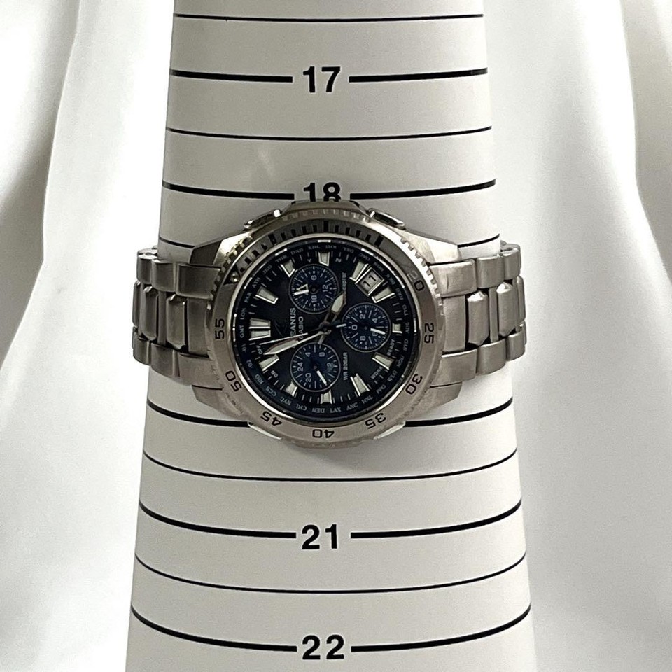 Casio Oceanus OCW-650T Titanium Solar Wave Ceptor Diver Analog Digital ...