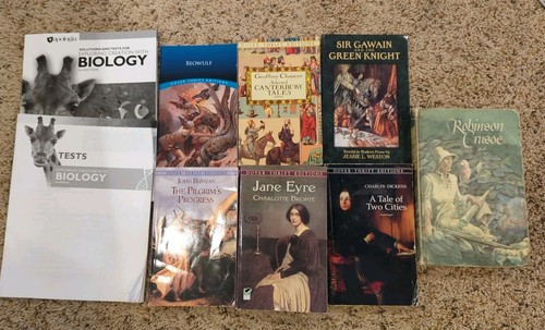 Lot Classical Conversations Challenge II Set 7 Novels Biology Tests ...