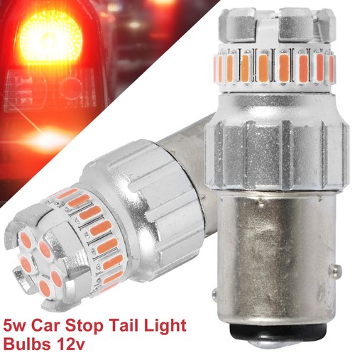 2Pcs 1157 7528 LED Brake Lights Bulbs 7.5W 1400 Lumens Super Bright Red ...