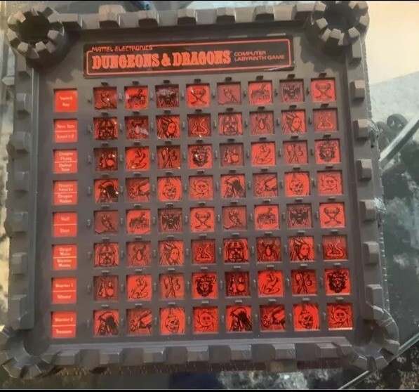 Vintage Mattel Dungeons & Dragons Electronic Computer Labyrinth Game ...