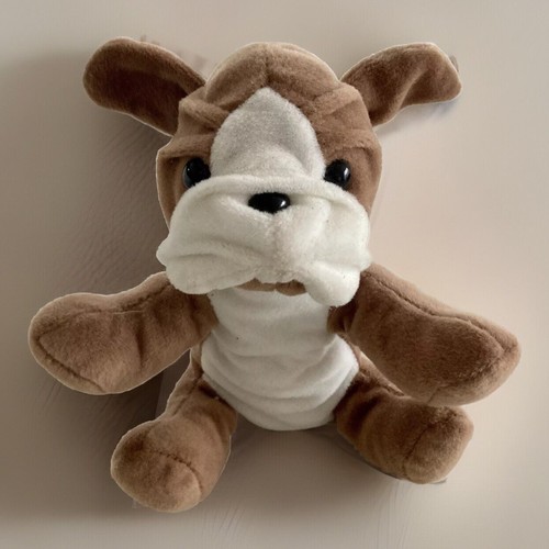 VTG English Bulldog Plush Creations Stuffed Animal Realistic Dog Pup ...