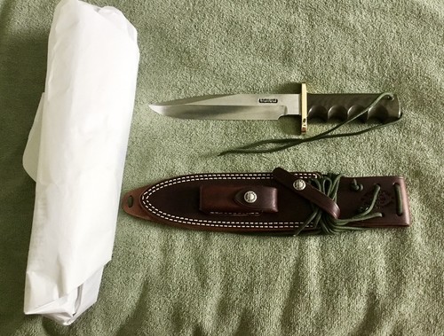 Randall Made Knife Model 14-7 1/2” Attack Knife Green Micarta New | eBay