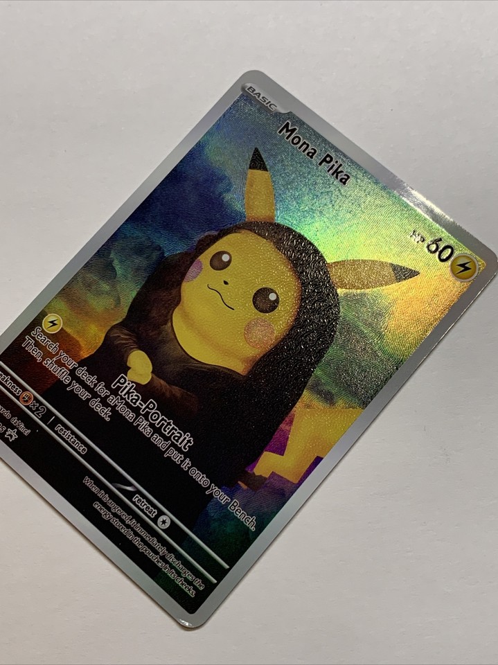 Mona Pika Lisa Pikachu Pokémon ACG Goddess Story Card Holo Foil Art ...