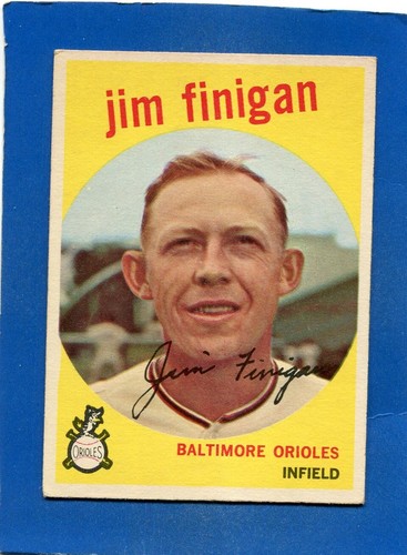 1959 TOPPS BASEBALL #47 JIM FINIGAN BALTIMORE ORIOLES EXMT NICE!! | eBay