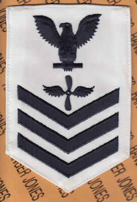 USN Navy Aviation Machinist's Mate AD PO-1 E-6 rank rate ~6" patch N99 ...