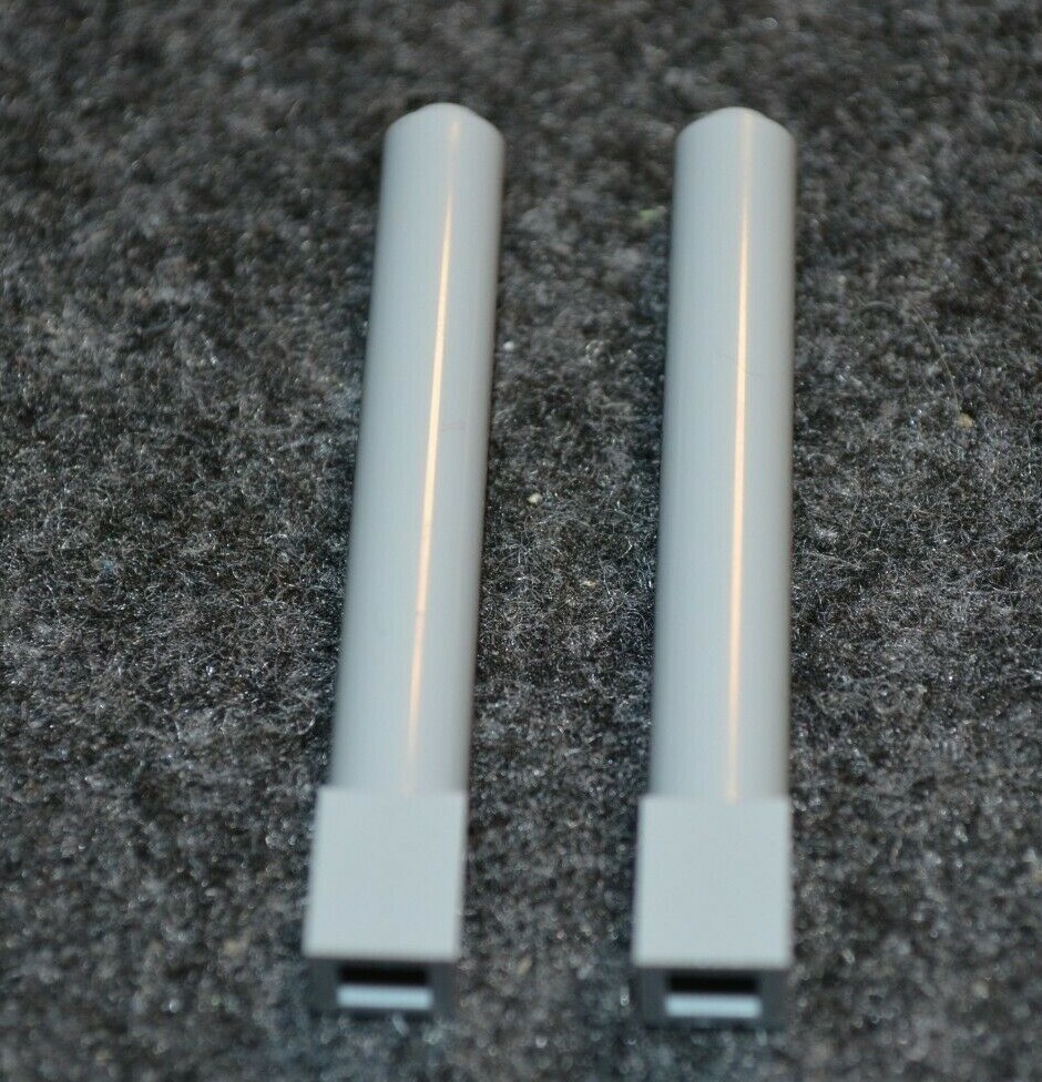 (2) 1x1x6 Light Gray Round Column / Tall Brick Bricks ~ New Lego Parts ...