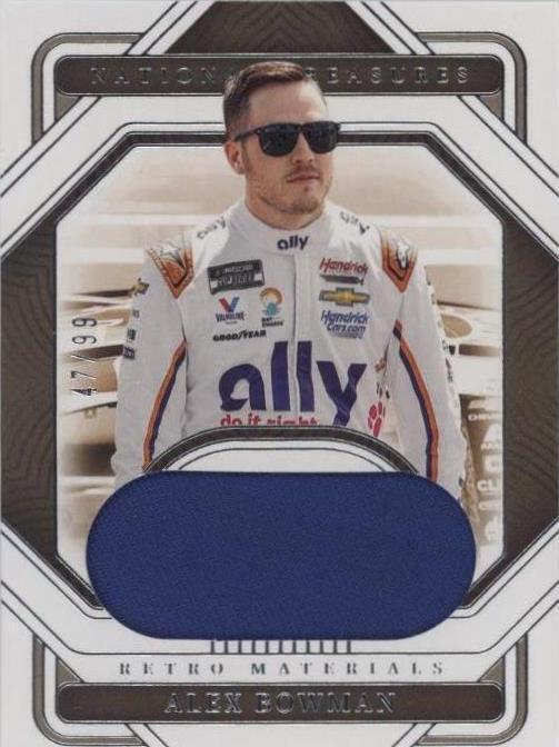 2023 Panini National Treasures - Retro Materials Alex Bowman #RM-ABW ...