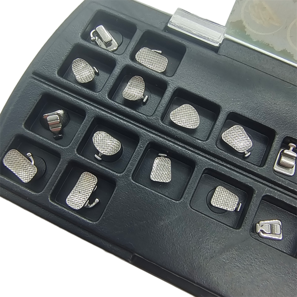 1 Set Dental Orthodontic Metal Lingual Brackets Brace Buccal Tubes ...