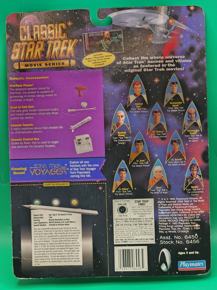 Khan Noonien Sing Star Trek Classic Movie Serie Wrath of, TOS MOC ...