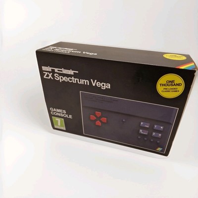 Sinclair ZX Spectrum Vega System Console Boxed 1000 Games Included ...