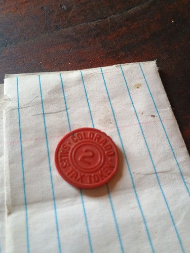 Colorado Sales Tax Token | eBay