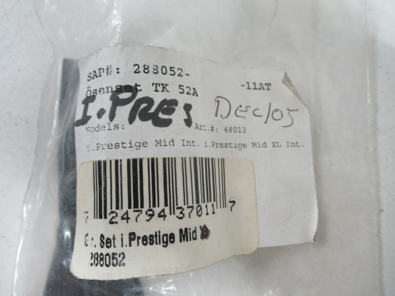 BUMPERGUARD / GROMMET SET: HEAD INTELLIGENCE i.PRESTIGE MIDSIZE CAPPED ...