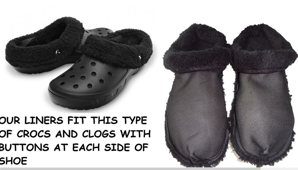 Crocs Shoes Insoles Replacement Fur Liners Inserts Inners Furry Clogs ...