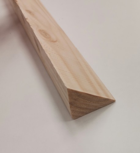 Tilt Fillet Triangle Angle Timber Flat Roof Shutter Wood 44mm Untreated ...