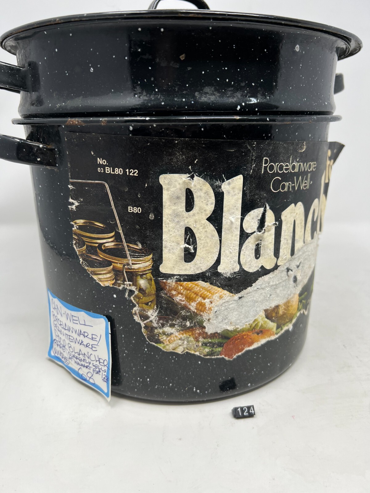 1980’s RARE Can-Well Graniteware Blancher/Strainer/Stock Pot/Steamer ...